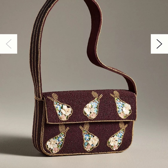 Anthropologie | Bags | The Fiona Beaded Bag Food Drink Edition | Poshmark